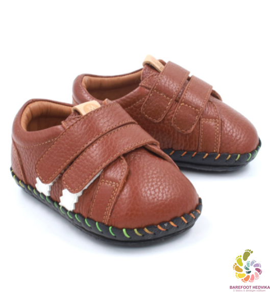 Barefoot prewalker shoes Minimus Little Woodpecker Tan