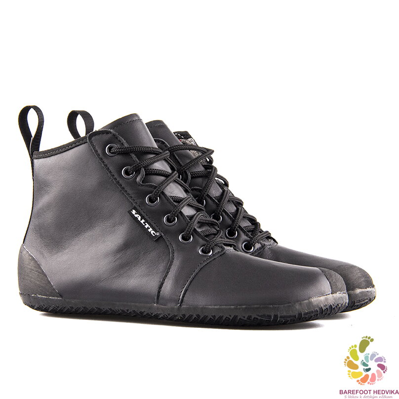 Barefoot shoes with Win-Therm membrane Saltic Vintero Black Nappa